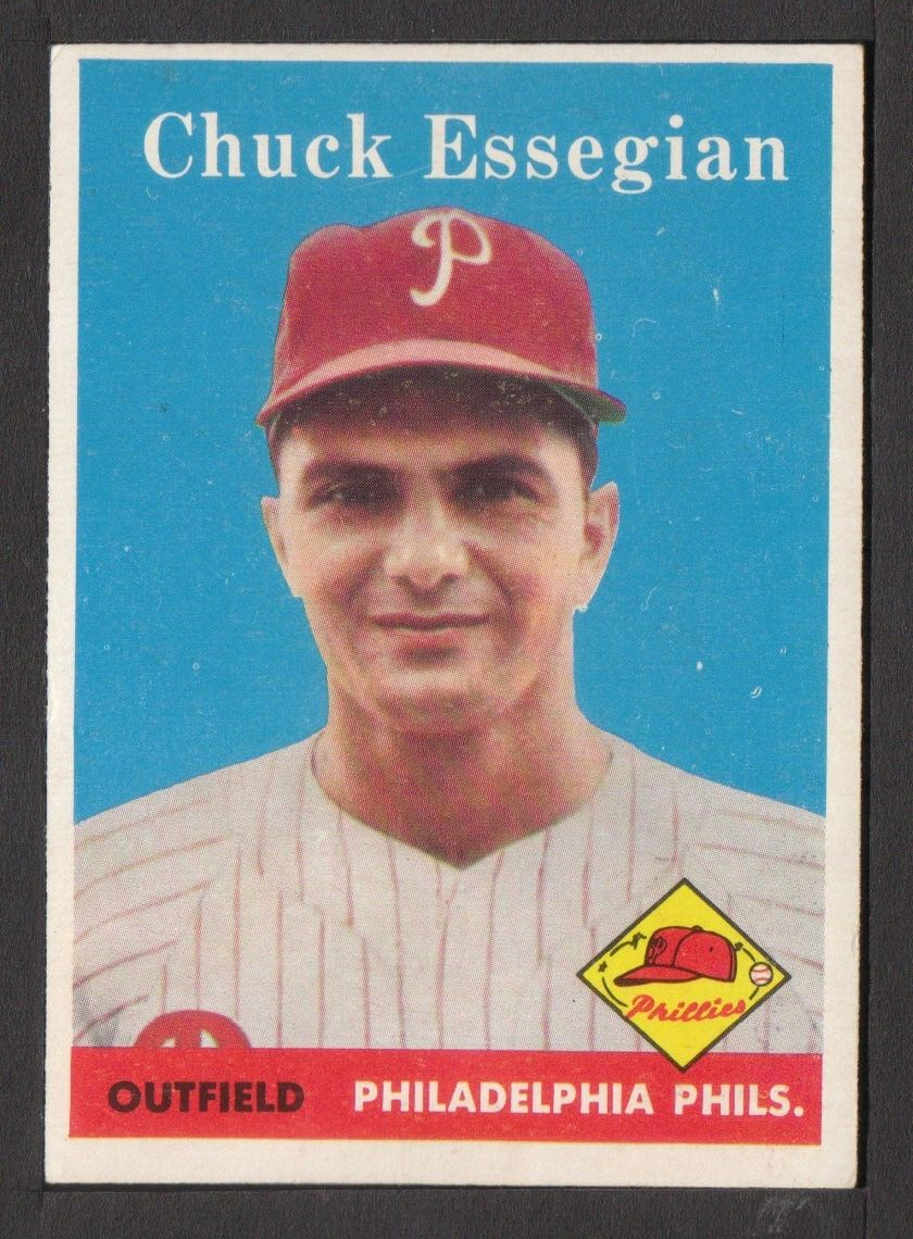 1958 Topps #460 Chuck Essegian Philadelphia Phillies ex-mt | eBay