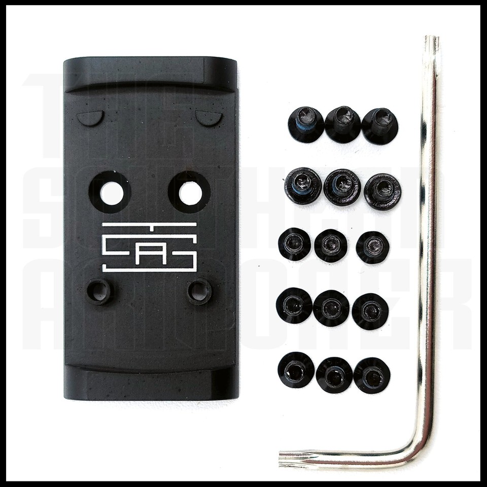 GLOCK MOS ADAPTER PLATE TO MOUNT RMSc RMSw RMS SMS 407K 507K ROMEO ...