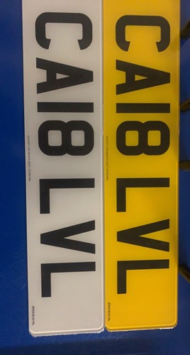 UK STANDARD NUMBER PLATES SET 100% MOT AND ROAD LEGAL | eBay