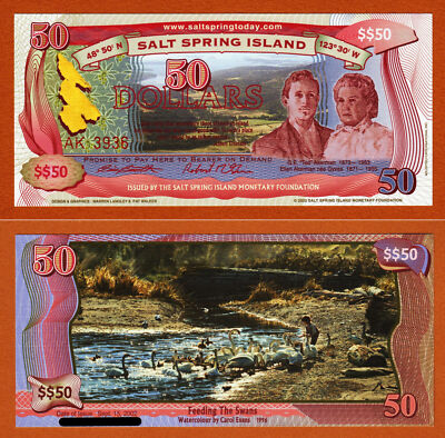 Salt Spring Island (Canada) 50 Dollars 2002 UNC | eBay