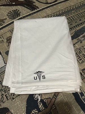 US Army Medical Corps USMC Marines Hospital Bed Sheet Large | eBay