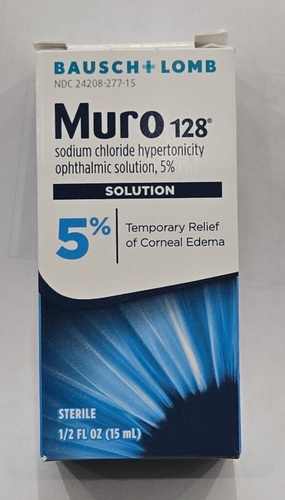 Bausch + Lomb Muro 128 5% Ophthalmic Solution 15 ML (0.5oz) | eBay