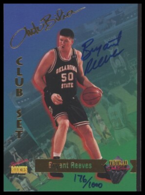 1995 Signature Rookies Tetrad Autobilia #9 Bryant Reeves Oklahoma State ...