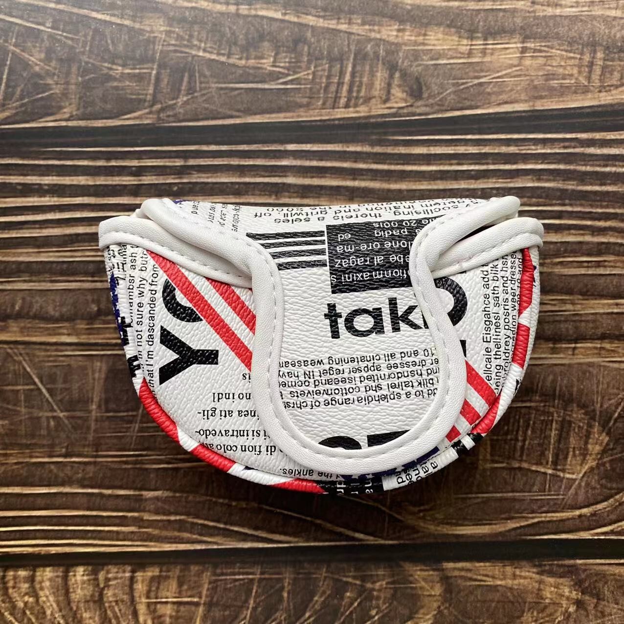 USA Half Mallet Putter Cover Headcover Golf Gift Mid Mallet Putter Head ...