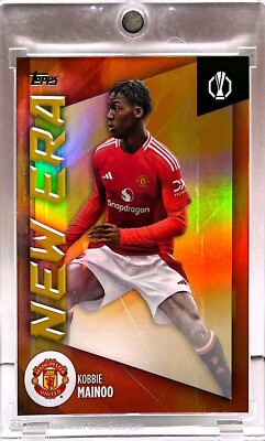 2024-25 Topps UEFA Flagship Kobbie Mainoo Gold Refractor SP /50 ...