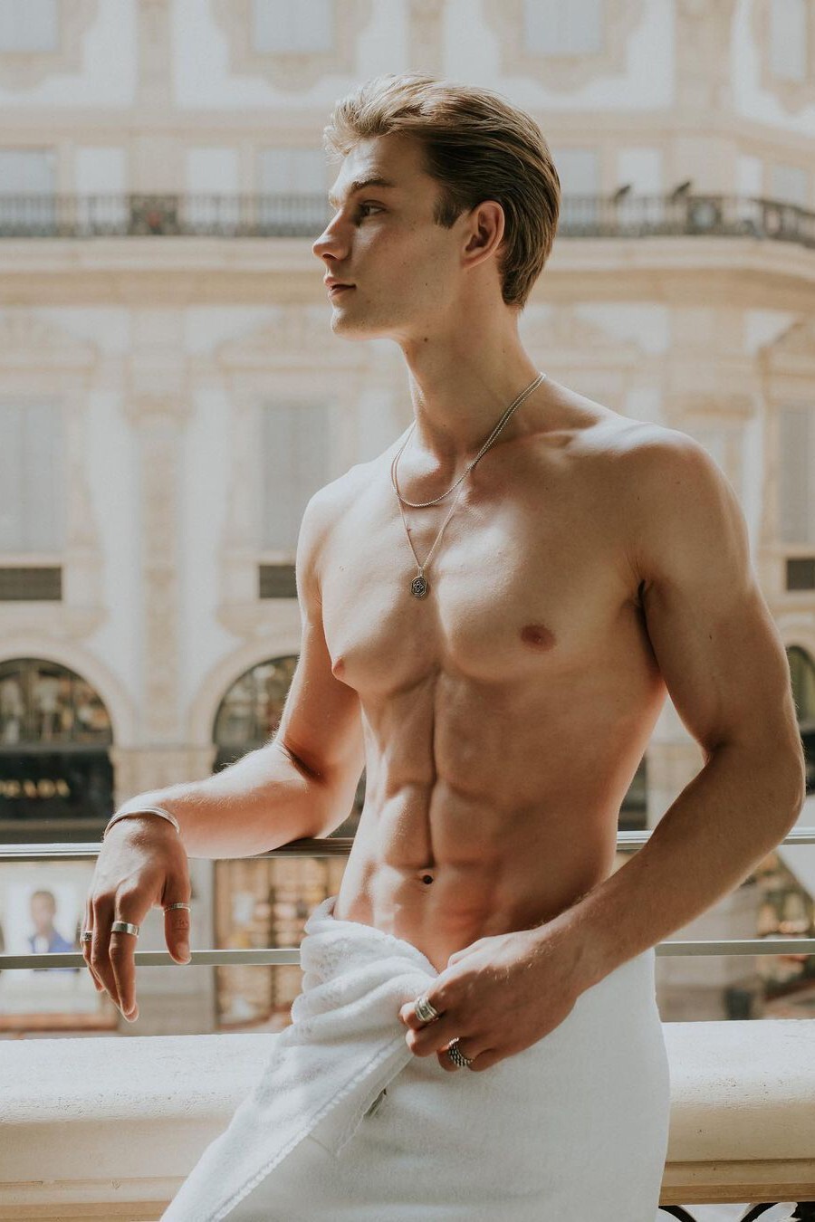 [L391] Male Model Showing Off Posing Beefcake Alpha Hunk Man | eBay