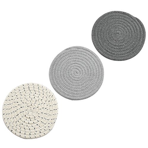 Potholders Set Trivets Set 100% Pure Cotton Thread Weave Hot Pot ...