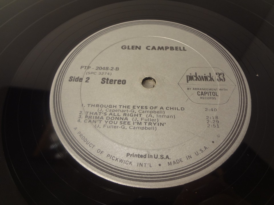 Glen Campbell - The Good Time Songs 1973 Album | eBay