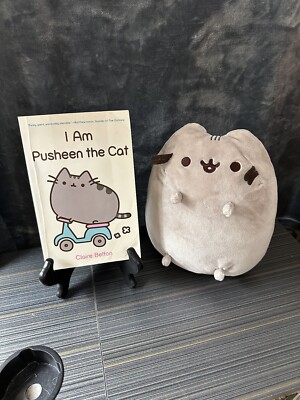 Pusheen Plush Stuffed Animal Book Set Lot Kitty Cat Gund 11” I Am ...