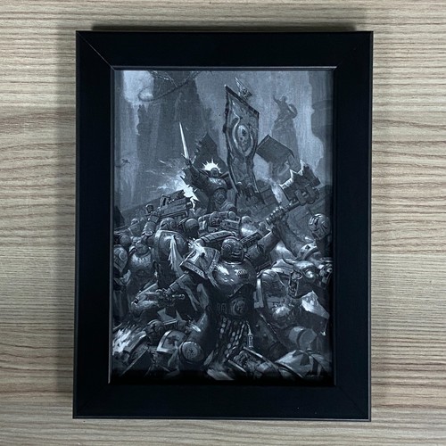 SPACE MARINES FRAMED ART ULTRAMARINES VETERANS ANCIENTS WARHAMMER ...
