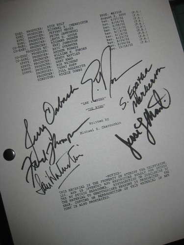 Law & Order Signed TV Script X6 Jerry Orbach Sam Waterson Jesse L ...
