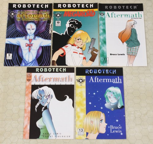 ROBOTECH (INVID WAR) AFTERMATH #9 - 13 (1994) Set (Academy or Eternity ...