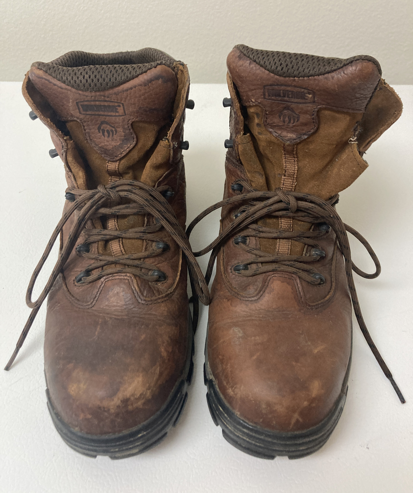 Mens Wolverine Lace Up Work Boot Steel Toe Sz 11M WO2292 Brown | eBay