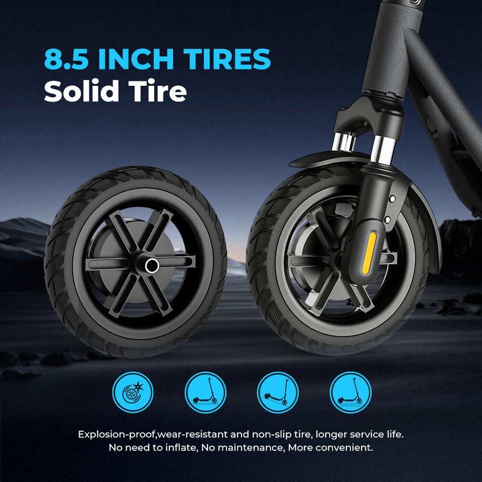 300W 8.5" Electric Scooter for Adults Foldable Scooter Double Shock ...