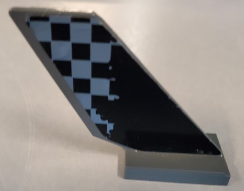 Lego 6239 18989 Tail Shuttle Dark Bluish Gray Used 6239pb064 Set 42002 ...