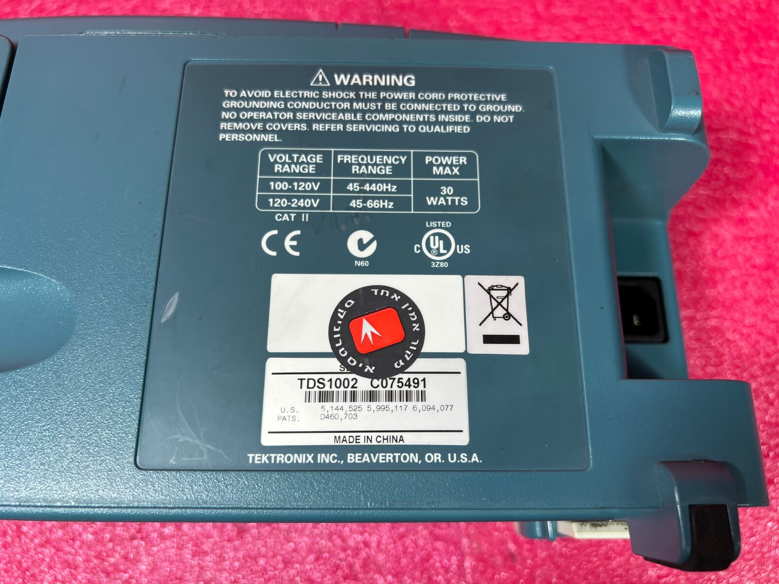 Tektronix TDS1002 OSCILLOSCOPE DIGITAL STORAGE, 60 MHZ 1 GS/S 2-CH | eBay