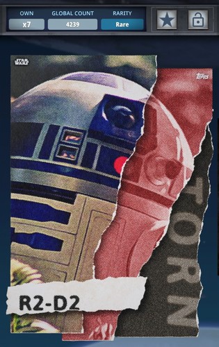 Star Wars Card Trader DIGITAL Torn Return of the Jedi 2022 Red R2-D2 ...