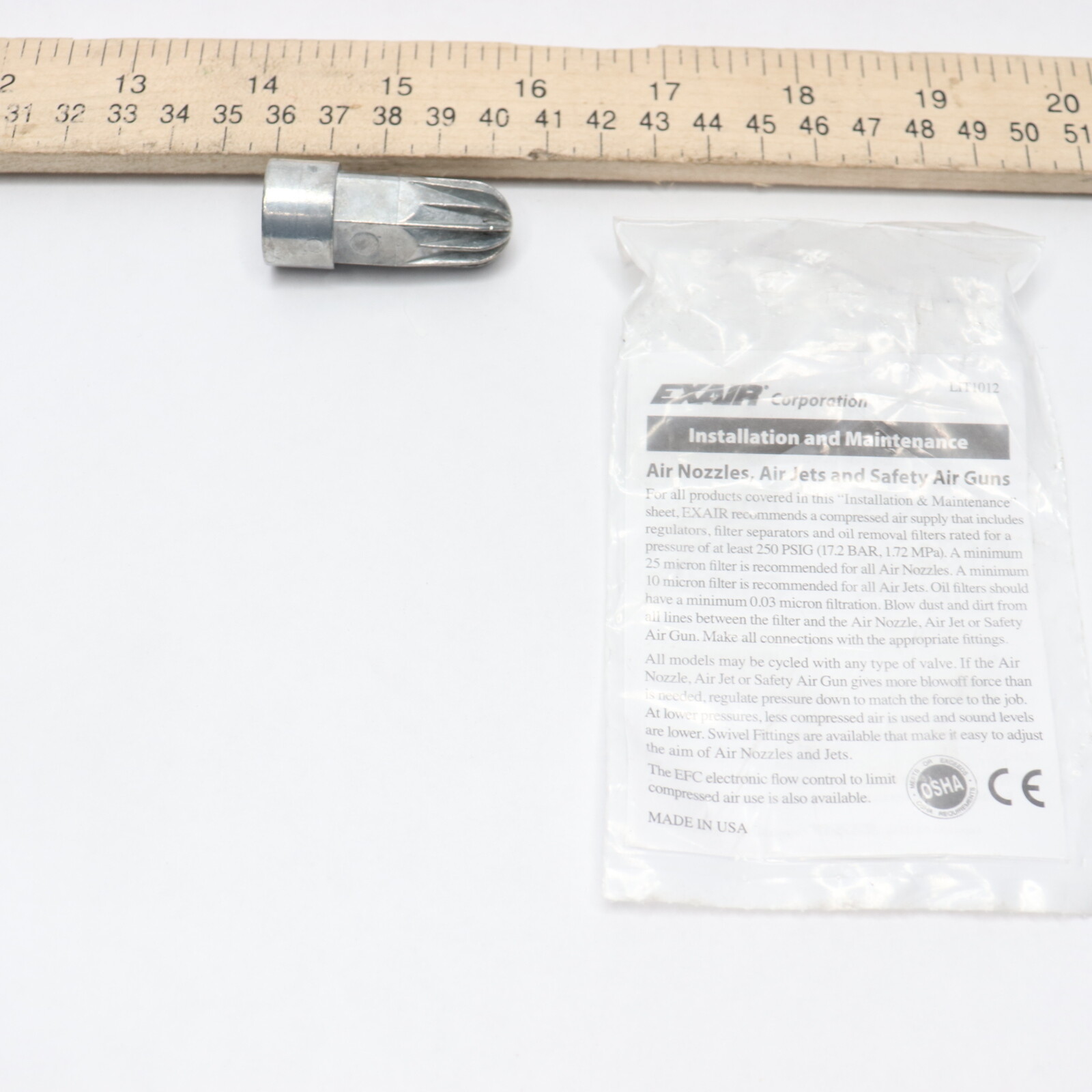 EXAIR 1100 Air Gun Nozzle FNPT 1/4 1.75 in L Zinc 4lcr8 for sale online ...