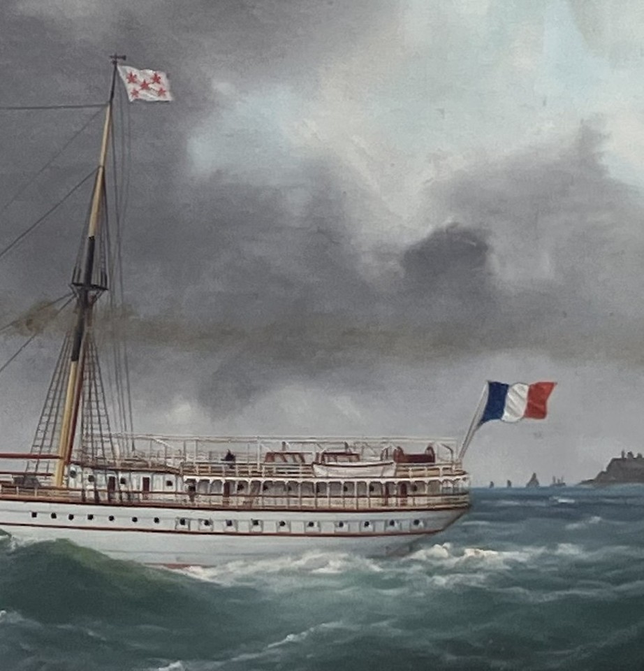 Ship Portrait, Steamship Steamer SS Rio Negro, Vincent Charles Edouard ...