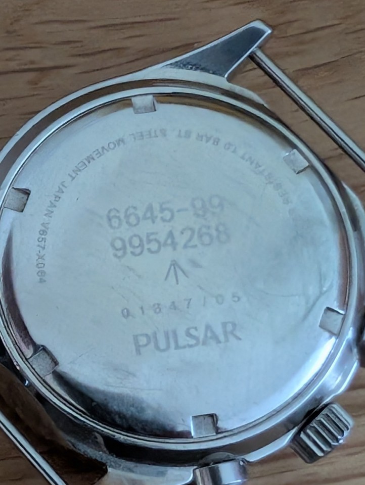 PULSAR VD50 QUARTZ PILOT / AVIATOR CHRONOGRAPH WATCH - BLACK DIAL | eBay UK