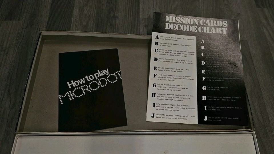 Vintage Parker Microdot Spy Board Game COMPLETE Brand New Contents 1975 ...