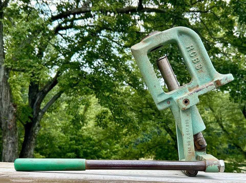VINTAGE RCBS RELOADING AMMO PRESS -RG A-2 PAT.2847895 BENCH PRESS | eBay