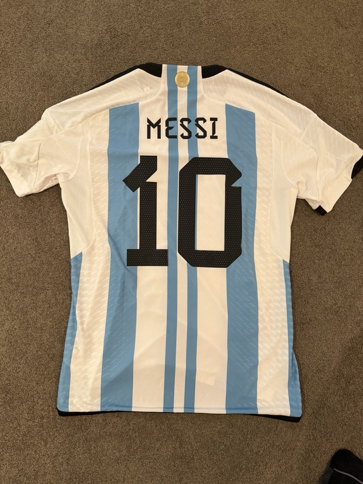 Argentina 2022 Lionel Messi World Cup Final Adidas Player Issue Jersey ...