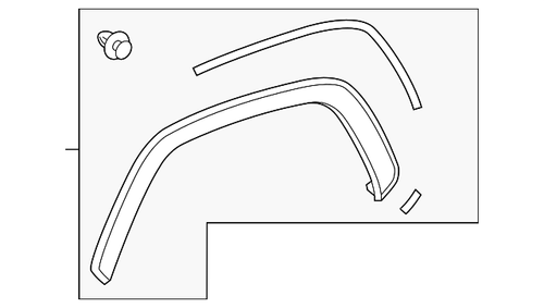 Genuine Toyota Wheel Opening Molding 75601-0R090 | eBay