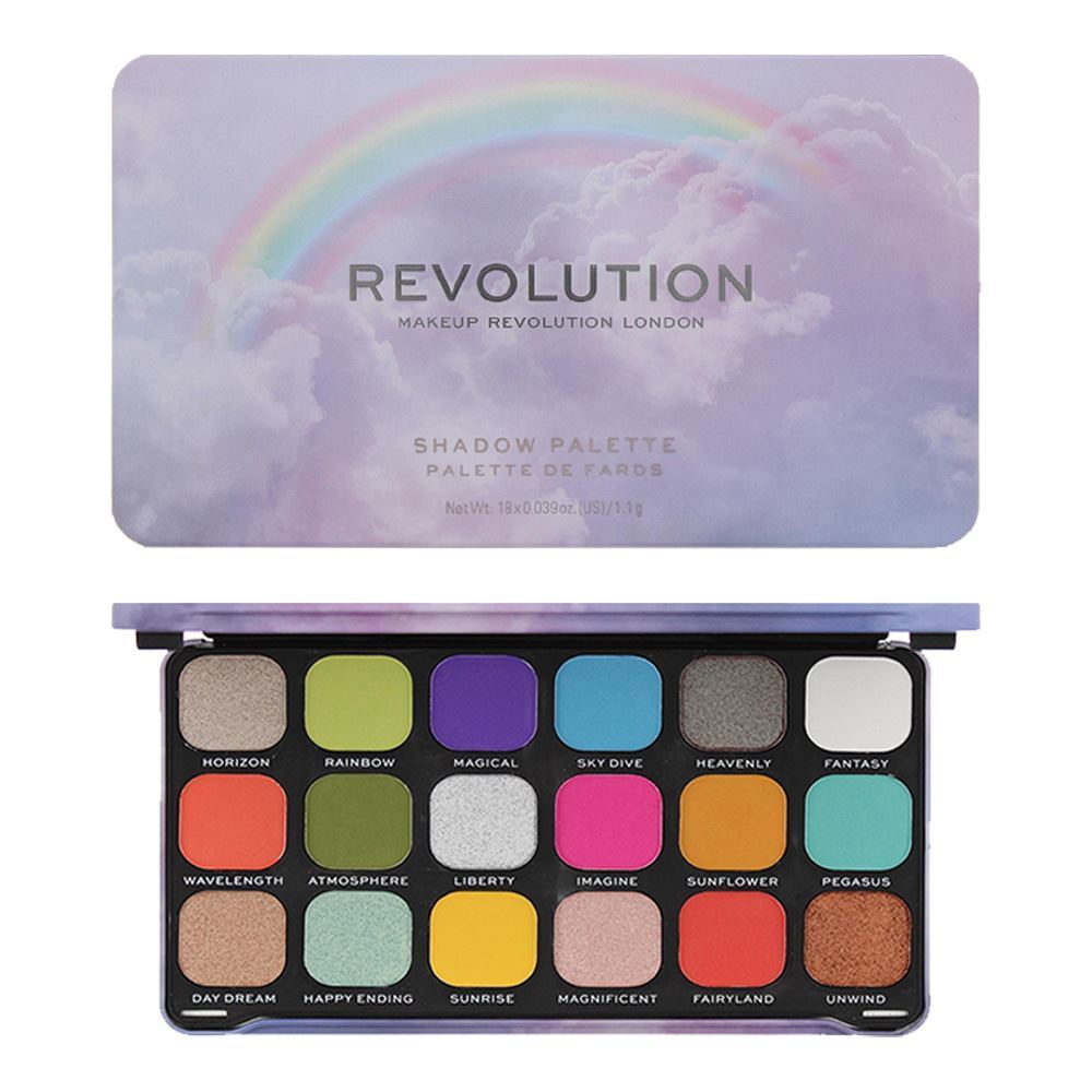 Revolution Rainbow Eye Shadow Palette 18 x 1.1g For Women | eBay