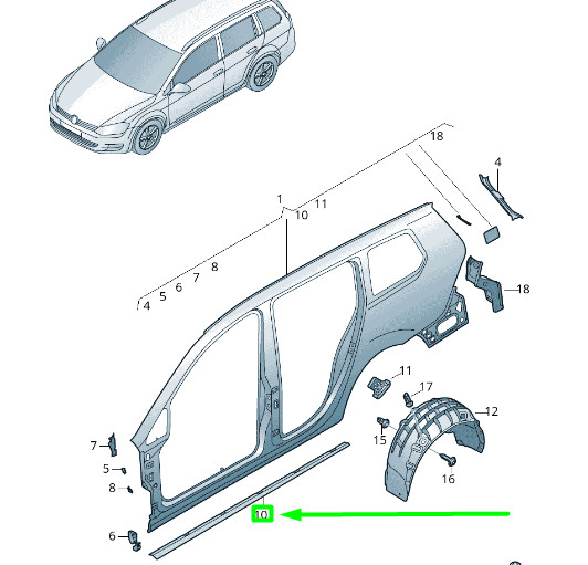 VOLKSWAGEN 5G4809342 GENUINE OEM FILLER PLATE for sale online | eBay