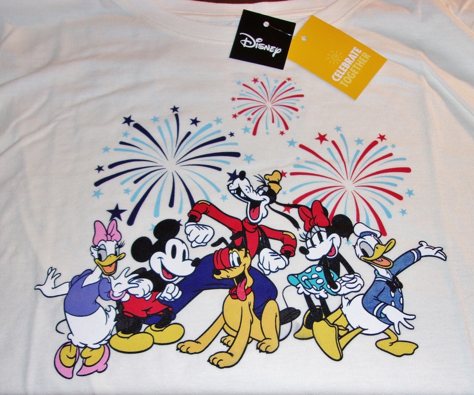 Disney Short Sleeve Knit Top - Mickey Minnie Pluto Goofy Daisy Donald ...
