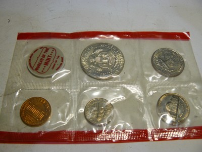 US Coins Uncirculated Denver Mint in Package 5 coins 1969 with mint ...