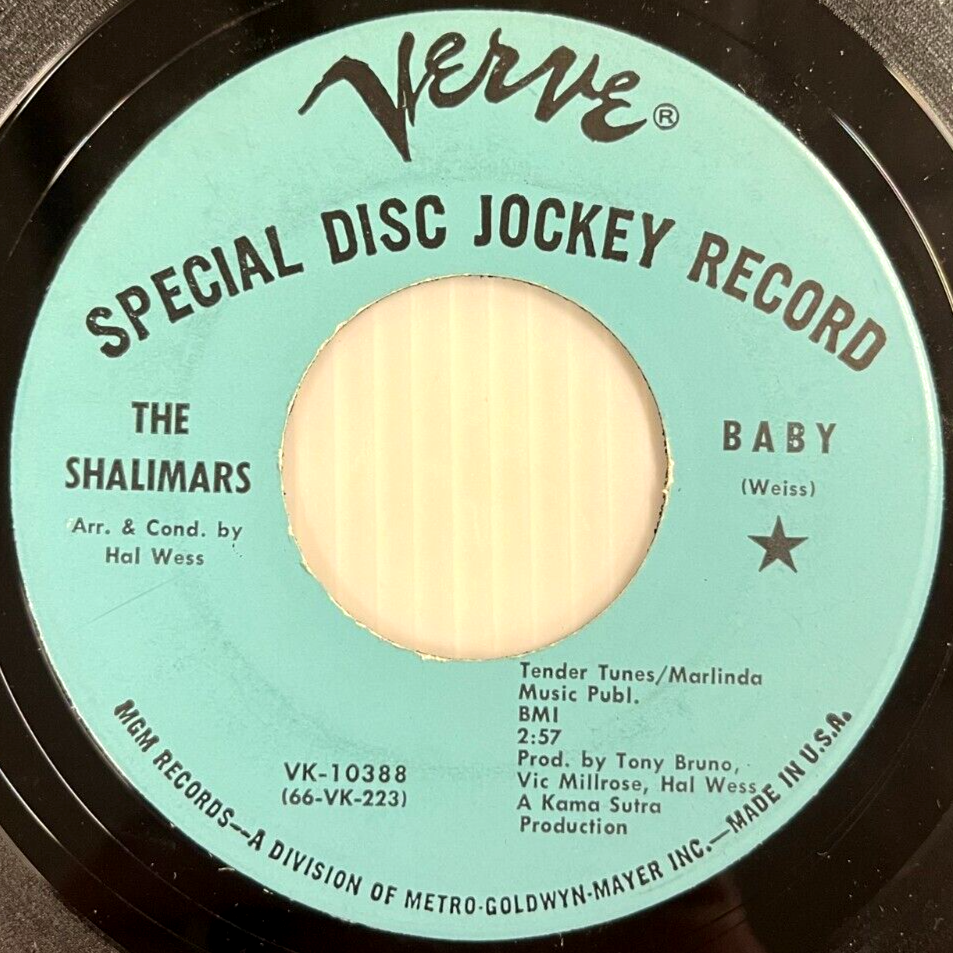 SHALIMARS Baby / Stop & Take A Look At Yourself PROMO 7" SINGLE 1966 ...