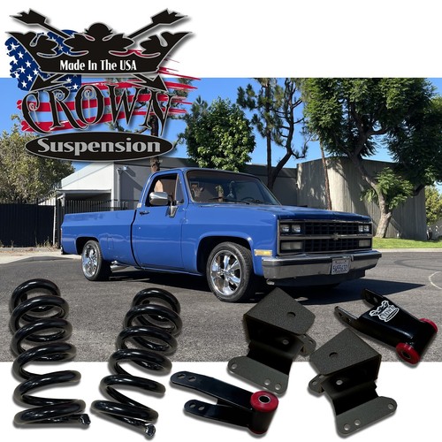 1973-1987 GMC Chevy Squarebody C10 2"-4" Drop Lowering Springs Coils ...