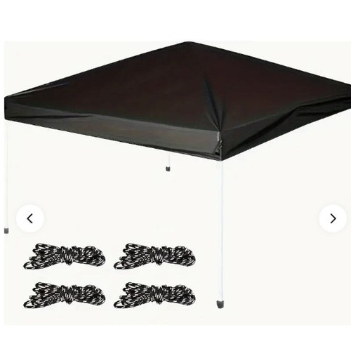 NIB 10x10 Black Waterproof Canopy Top Cover Replacement for Straight ...