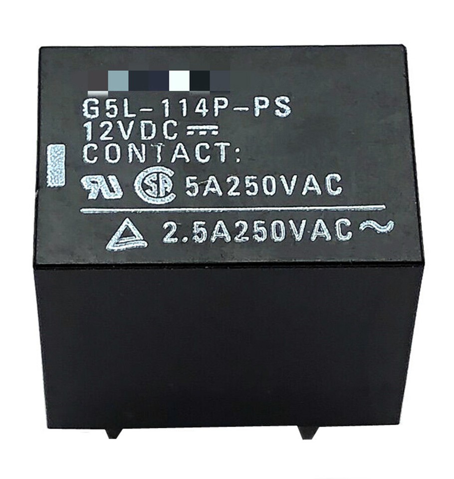 1PC G5L-114P-PS 12VDC 5A 250VAC Power Relay 5 Pins | eBay