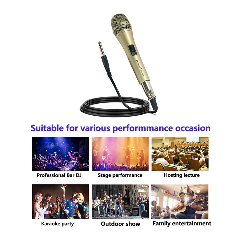 Unidirectional Microphone Wired Handheld Dynamic Professional Metal ...