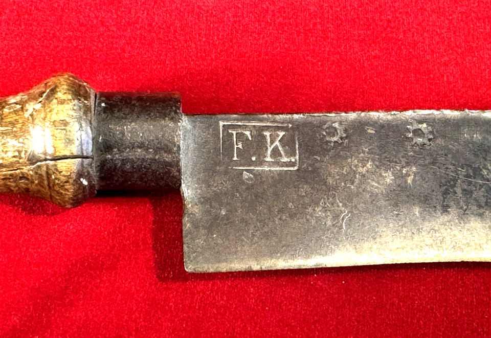 RARE REVOLUTIONARY WAR MILITARY FASCINE KNIFE / MAKER MARK & SUNBURSTS ...
