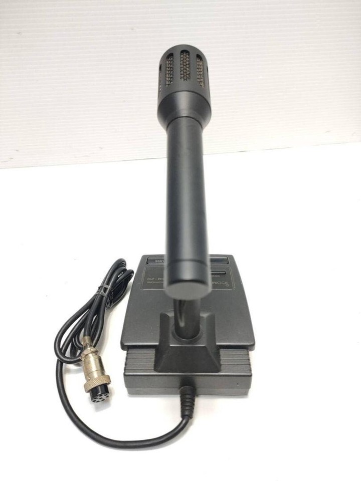 Icom SM-20 Desktop Stand Microphone Amateur Ham Radio Working Used ...