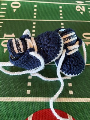 Handmade NFL Inspired Dallas Cowboys Baby Fan Gear Football Shoes ...