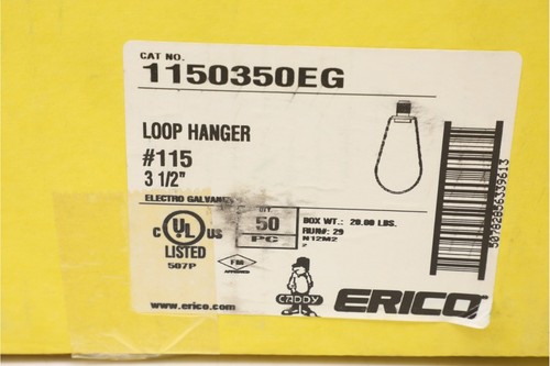 ERICO CADDY 1150350EG #115 Standard Duty Loop Hanger, 3 1/2” (Lot of 20 ...
