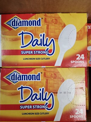 Super strong DIAMOND Plastic Spoons 48 TOTAL | eBay