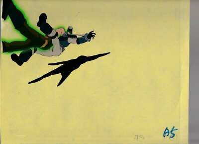 GI JOE Cartoon 10.5x9.5" Animation Prod. Cel FN+ 6.5 Steve Fight 413 A5 ...