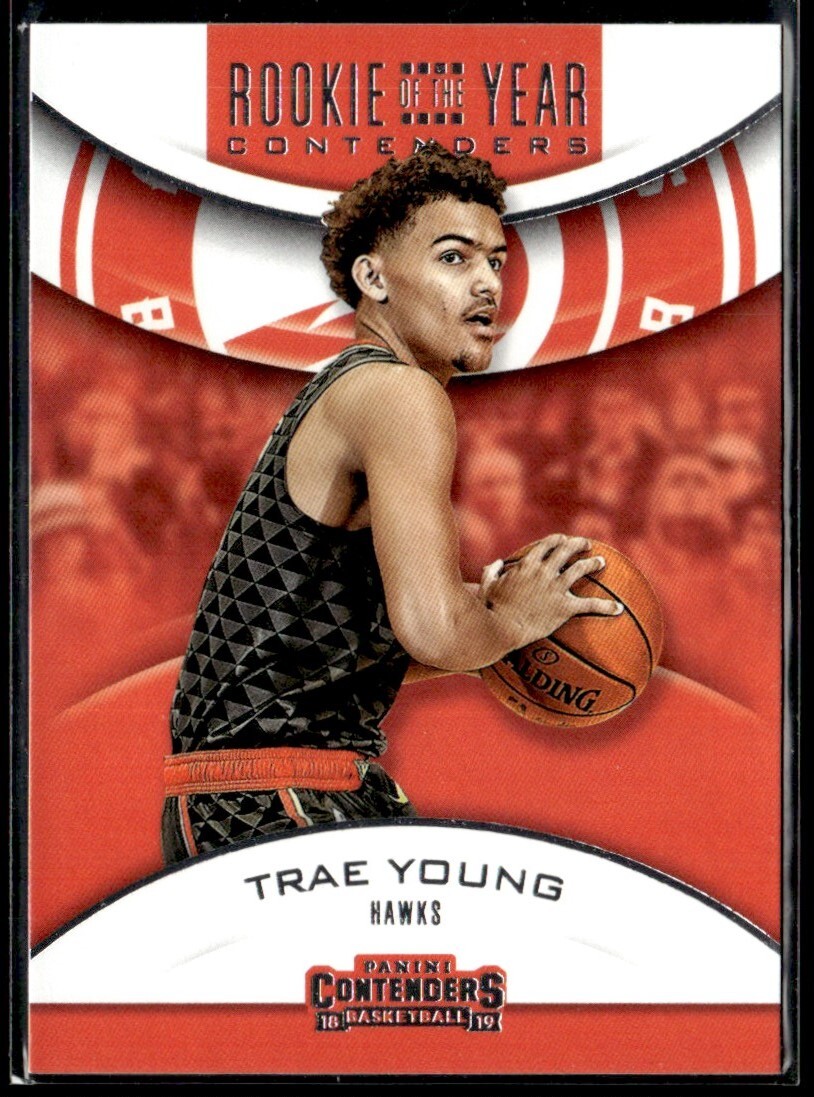 2018-19 Panini Contenders Rookie of the Year Retail Trae Young Rookie ...