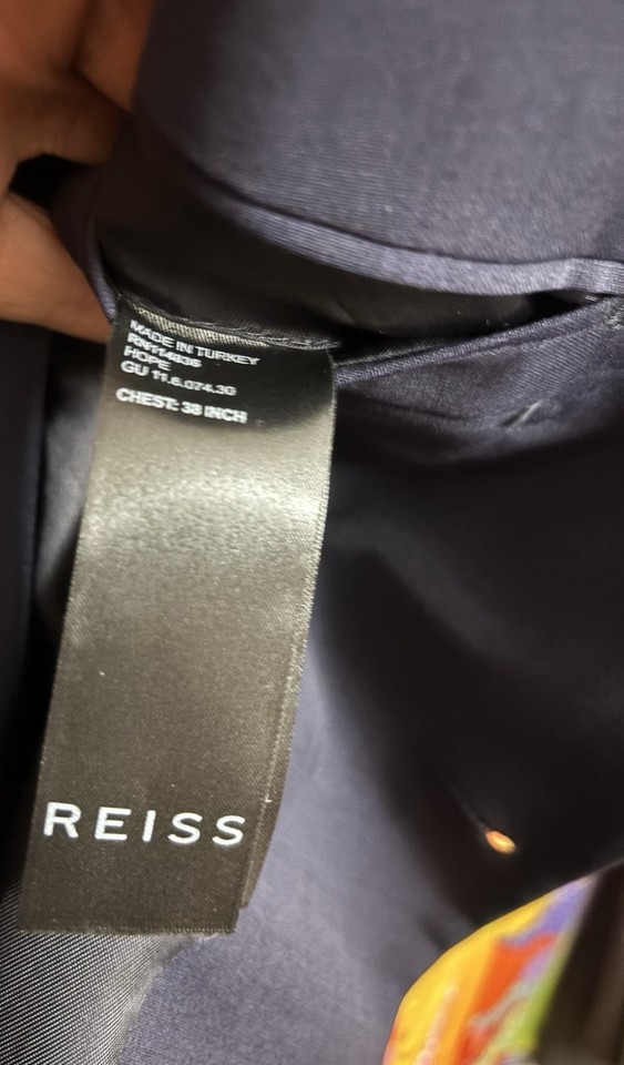 Reiss Hope 3 Piece Suit Navy Blue Size 38R | eBay UK