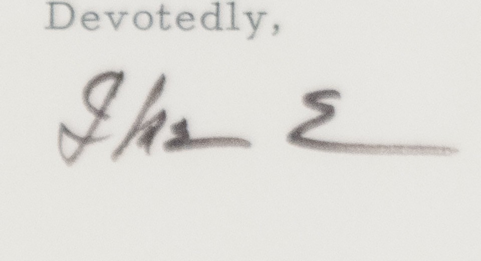 DWIGHT D. EISENHOWER - TYPED LETTER SIGNED 01/16/1968 | eBay