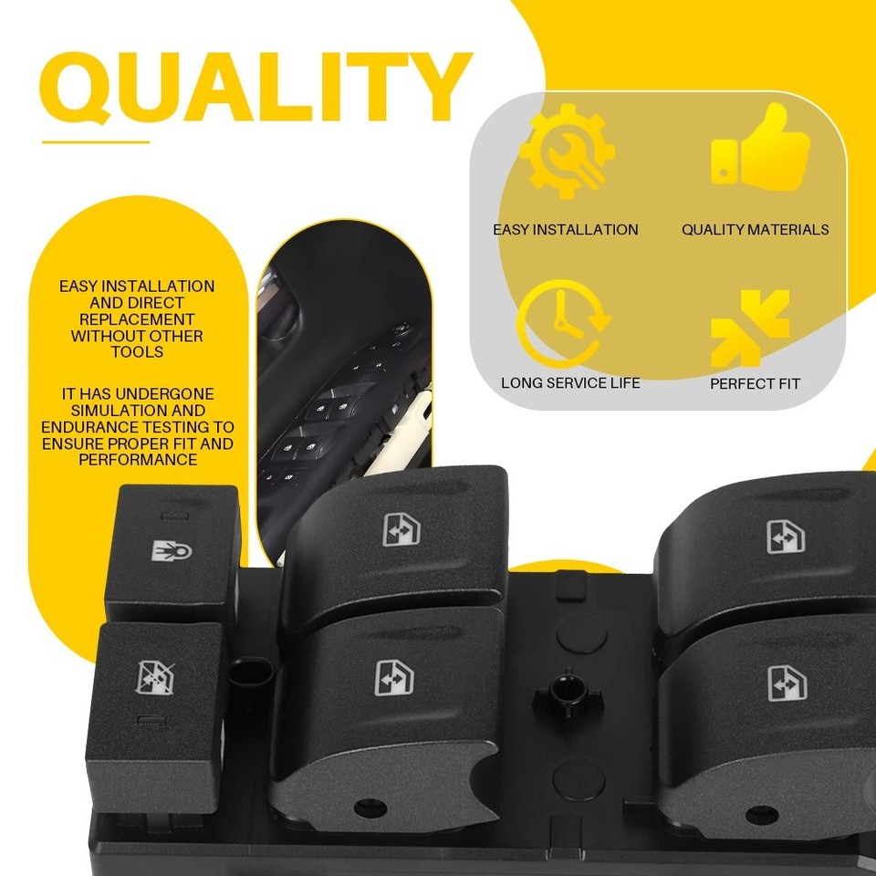 Power Window Switch Front Driver for Chevy Silverado 1500 GMC Sierra ...