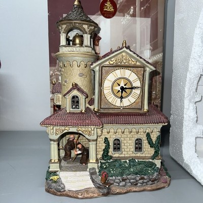 RARE Lemax Heritage Park Clock Tower Lights Animation Sound & Clock HTF ...