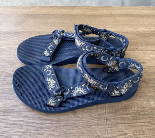 Teva Original Universal Sun and Moon Insignia Strap Sandals Blue Women ...