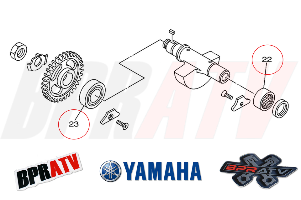 Yamaha Raptor 660 YFM660 OEM Upgrade SKF Crankshaft Counter Balancer ...